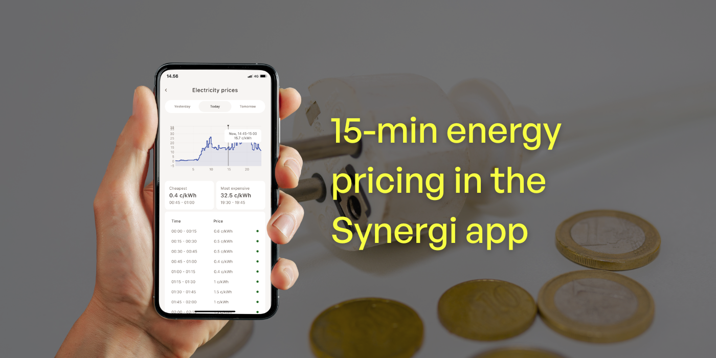 All you need to know: 15-minute energy pricing in the Synergi app | Synergi